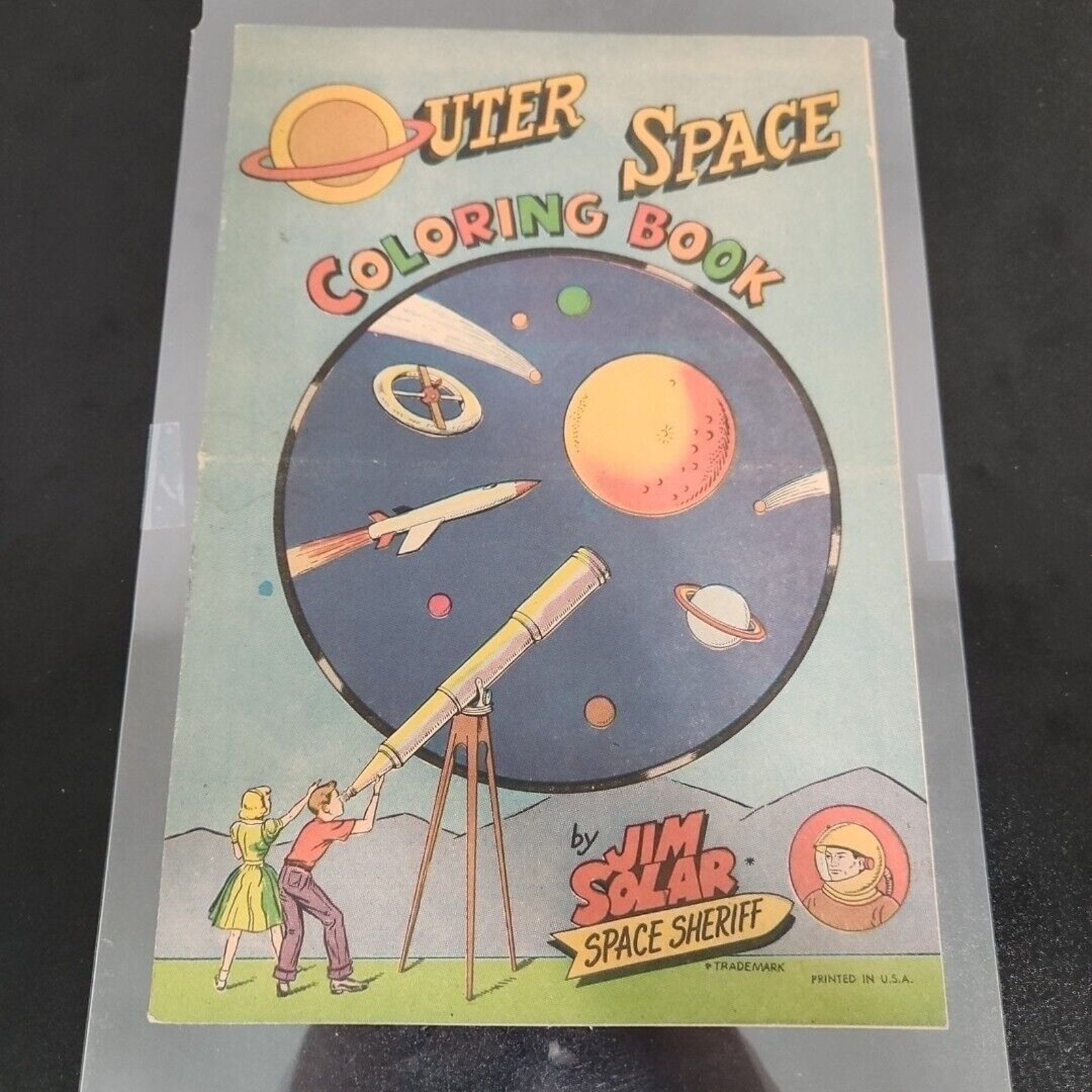 Vintage Jim Solar Space Sheriff Outer Space Coloring Book 1966 - Etsy