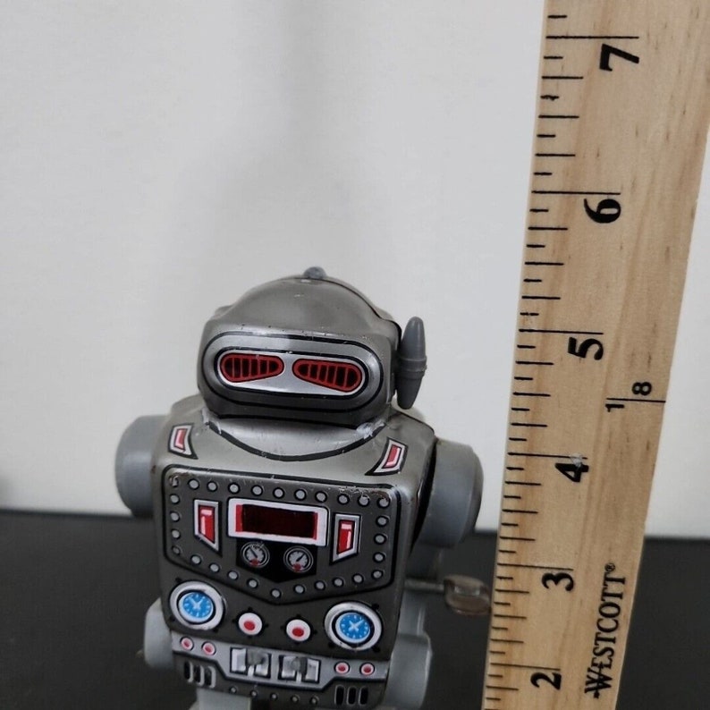 Captain Robot Vintage Wind up Walking Robot Toy MTU Korea Tin Toy Works ...