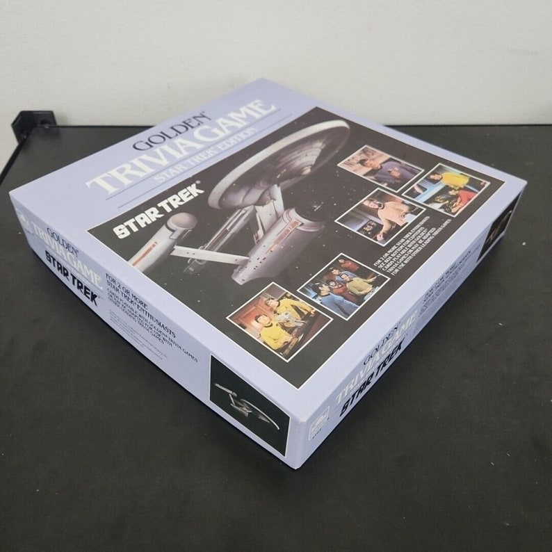 Original 1985 Star Trek Edition Trivia Game by Golden Open Box Complete ...