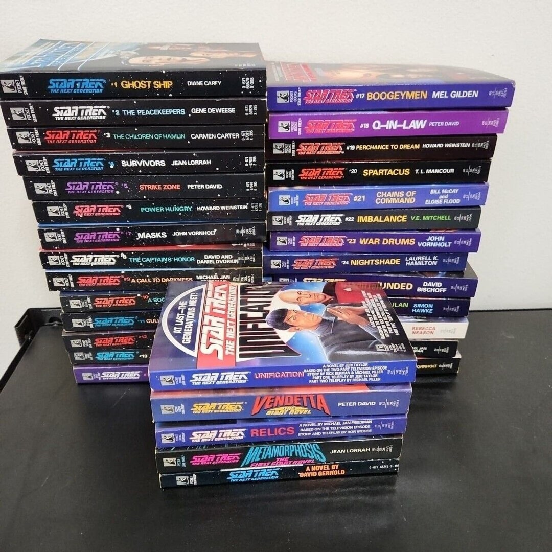Star Trek the Next Generation Book Series Books 1-27 Plus Extras - Etsy
