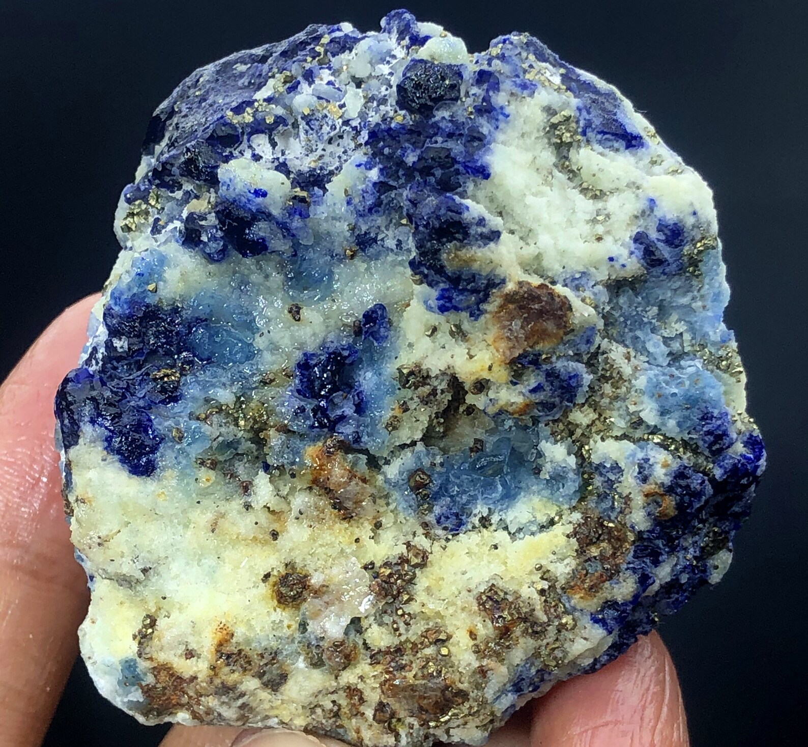 Blue Lazurite Specimen With Pyrite, Lazurite Stone, Lazurite Rough ...