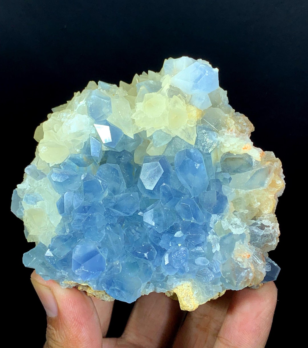 Natural Blue Color Celestine Cluster, Celestine Bunch, Celestine With ...