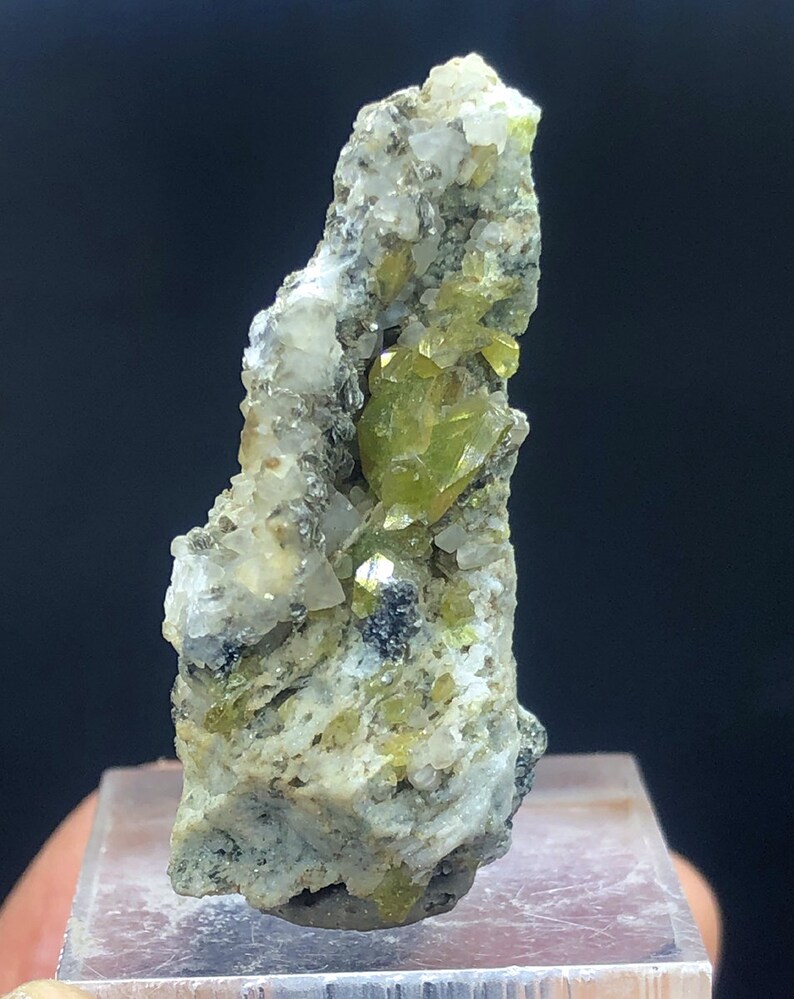 Natural Beautiful Lush Green Sphene Titanite Specimen, Raw Sphene ...