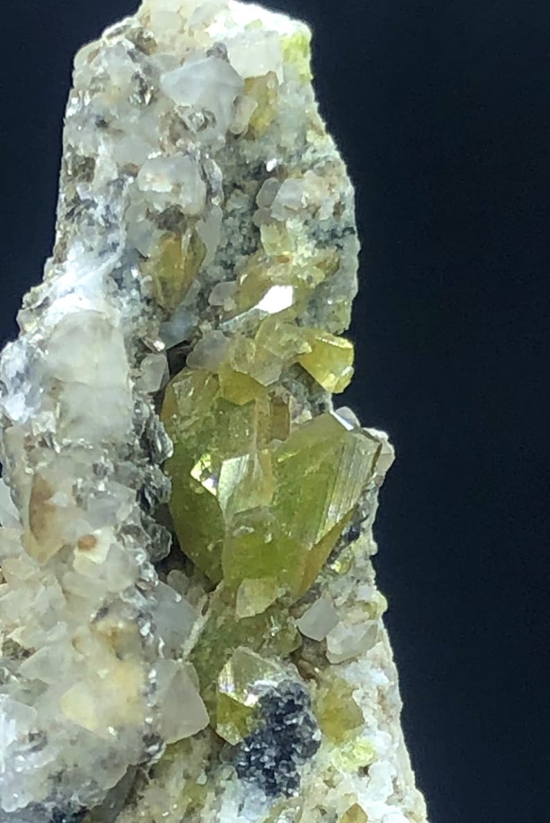 Natural Beautiful Lush Green Sphene Titanite Specimen, Raw Sphene ...