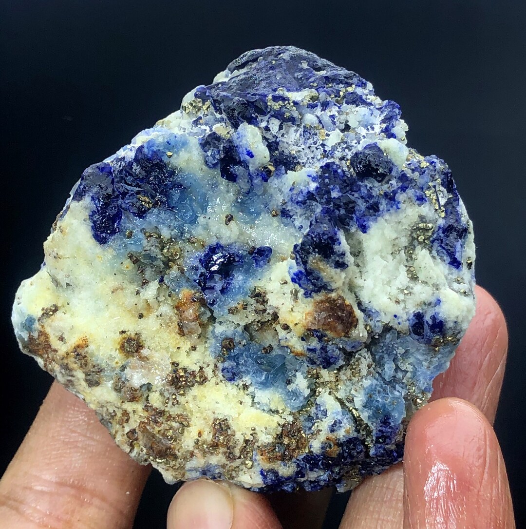 Blue Lazurite Specimen With Pyrite, Lazurite Stone, Lazurite Rough ...