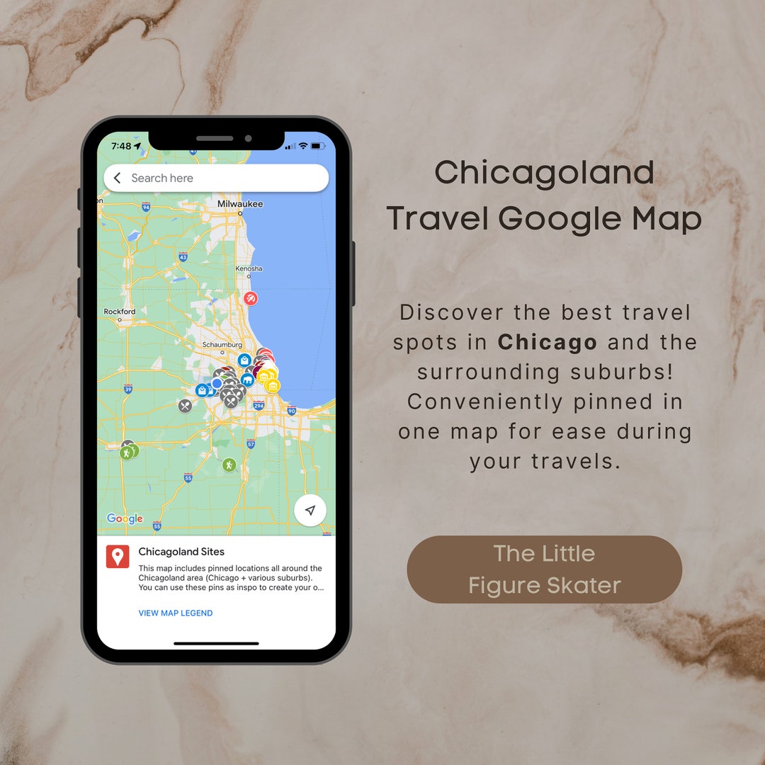 Chicago Travel Map Google Map Travel Itinerary Map Travel Planner ...