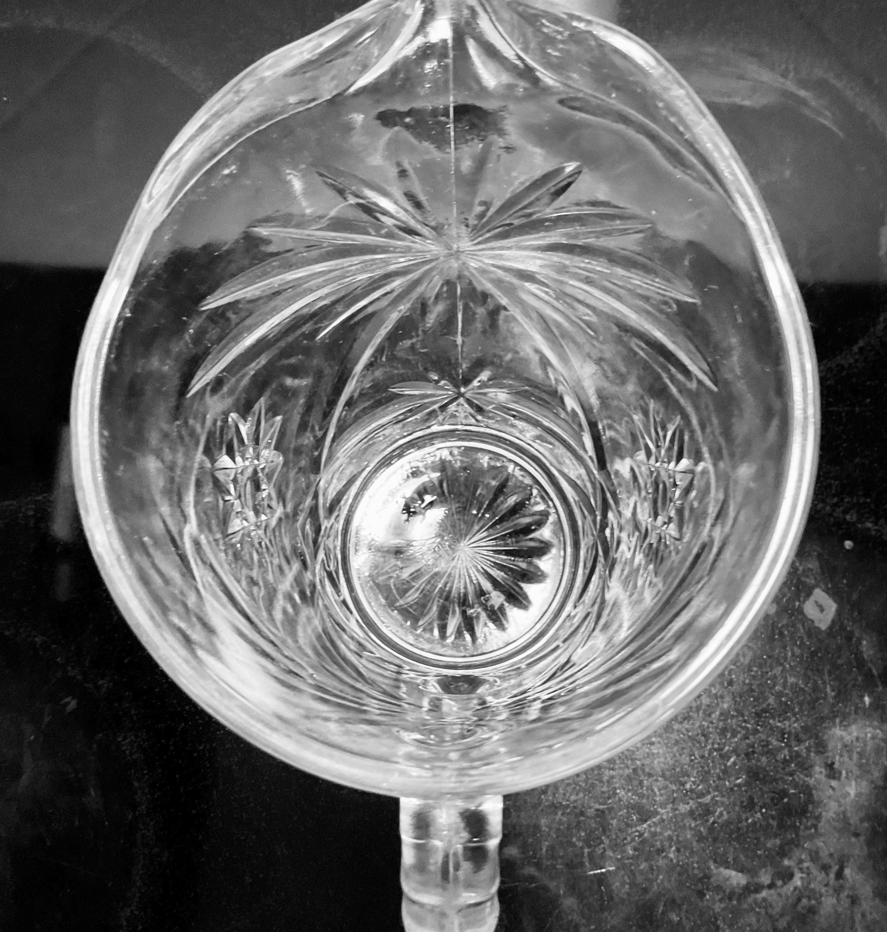 Vintage EAPC “star of David” Early American Crystal Glass Pitcher - Etsy