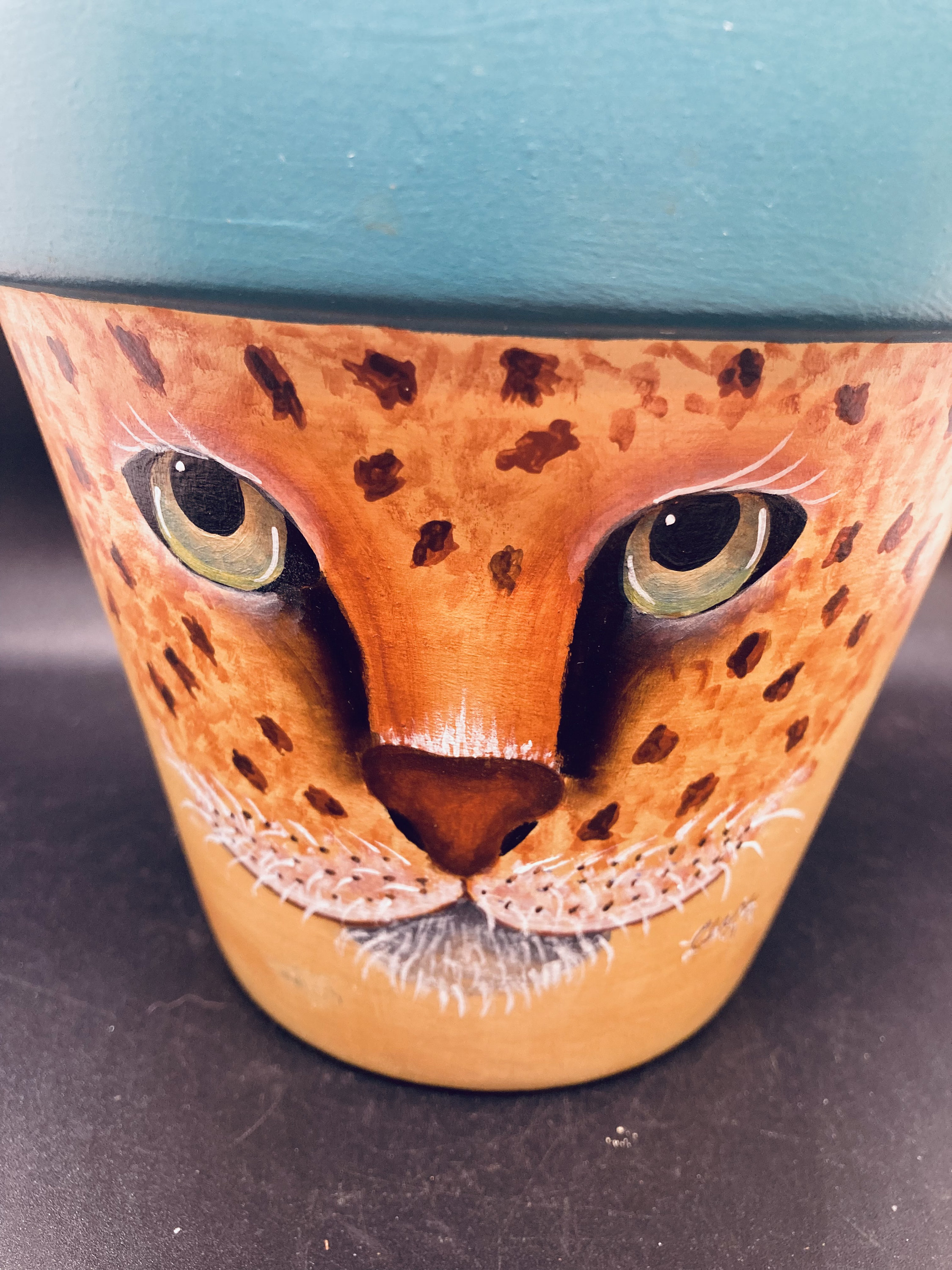 Vintage Terra Cotta Jaguar Flower Pot - Etsy