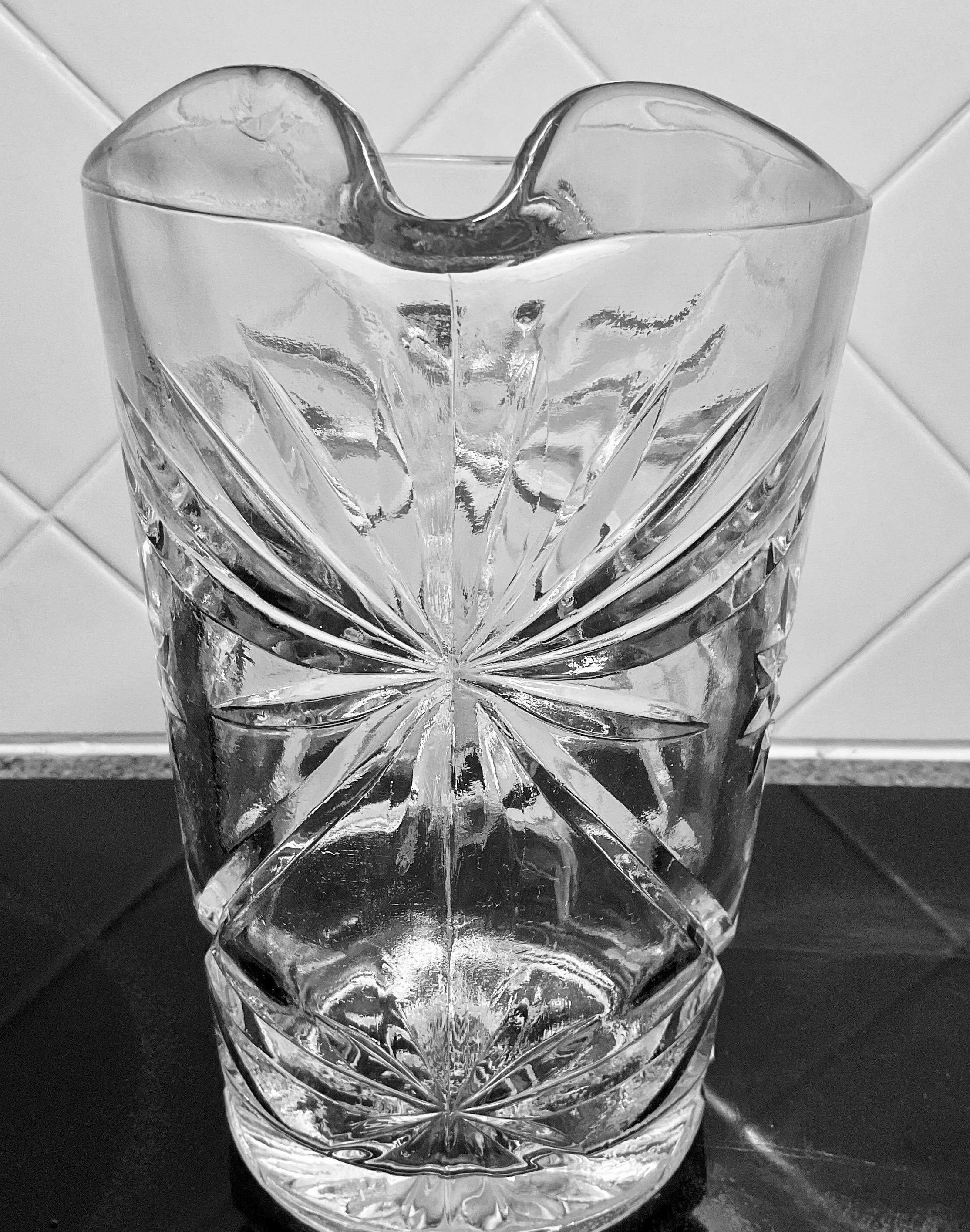 Vintage EAPC “star of David” Early American Crystal Glass Pitcher - Etsy