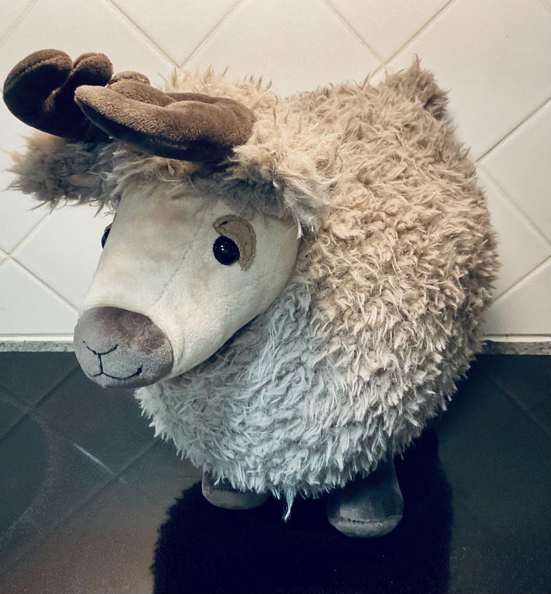 Vintage Jelly Cat Robbie Reindeer Plush - Etsy