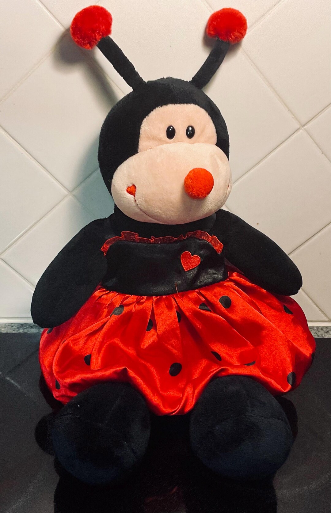 Retired Build-a-bear 20” Love Bug Bear-limited Edition Plush With Wings ...