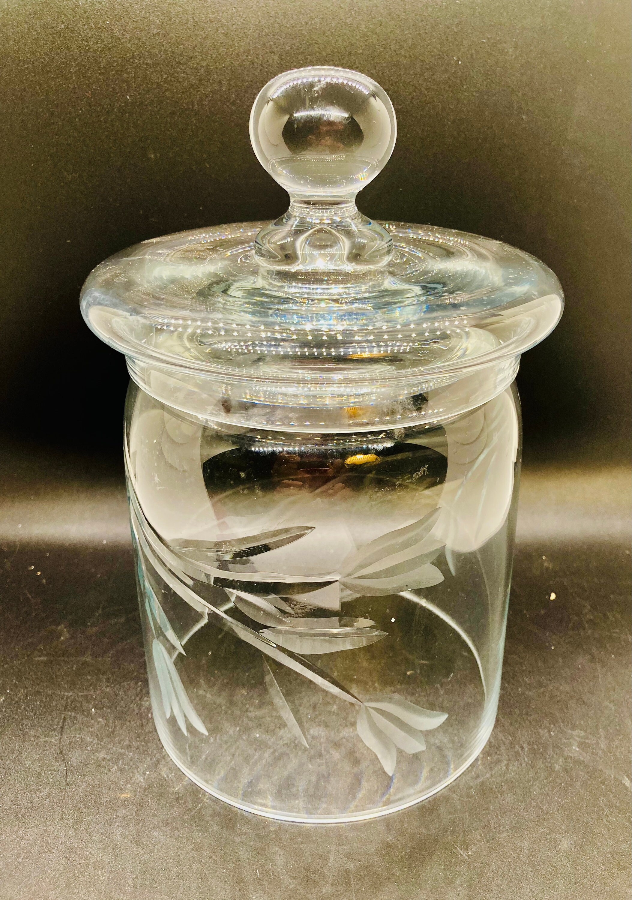 Vintage Colony Lead Crystal Canister or Ice Bucket - Etsy