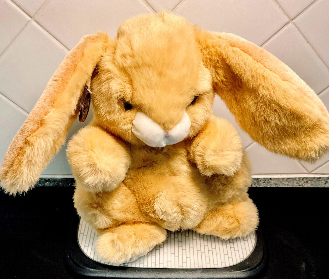 Vintage 1990 Westcliff Plush Bunny Rabbit, Tan White Floppy Ears (12 ...