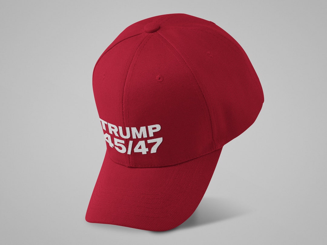 Trump 45 / 47 in Trump Font Baseball Cap - Etsy