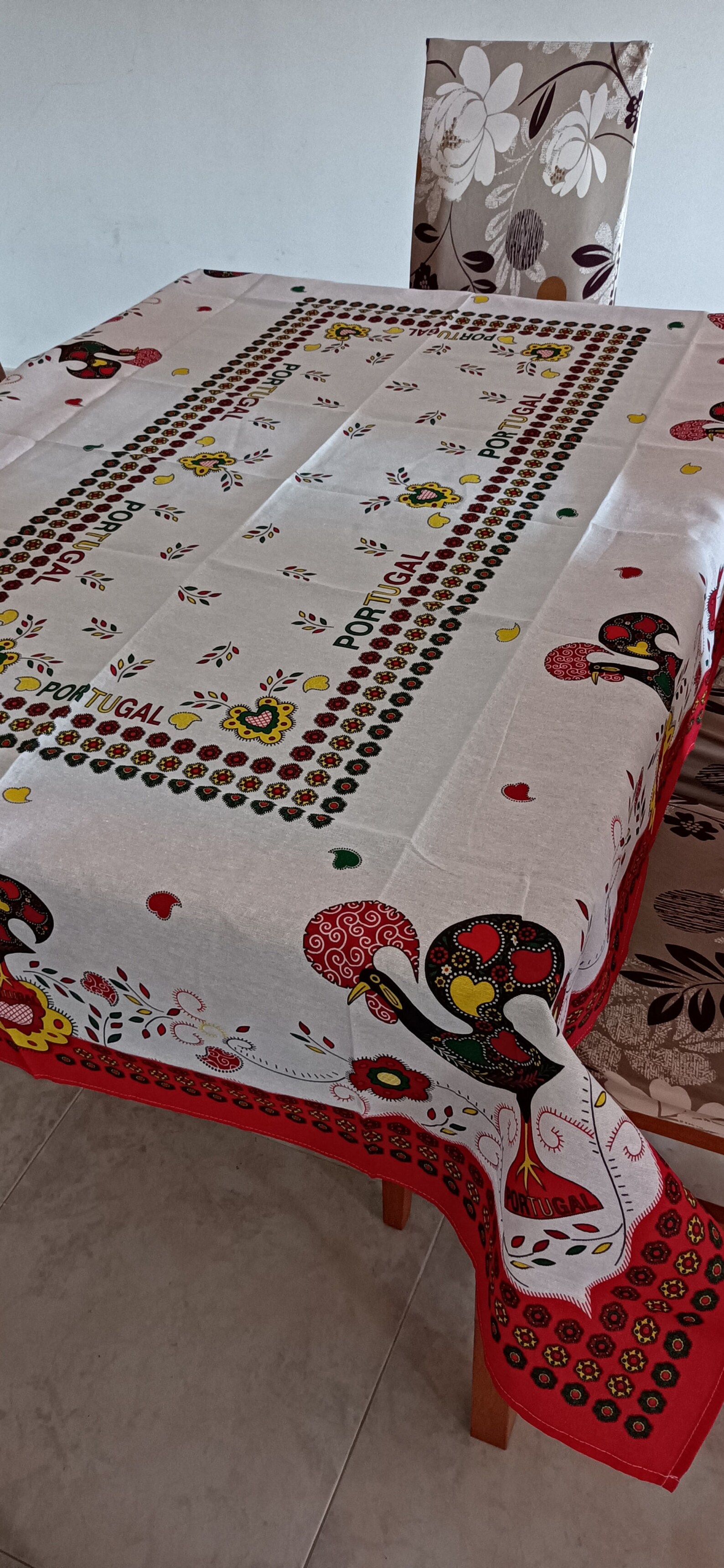 Portuguese Traditional Table Cloth, 150x200cm, Colourful Design Print ...