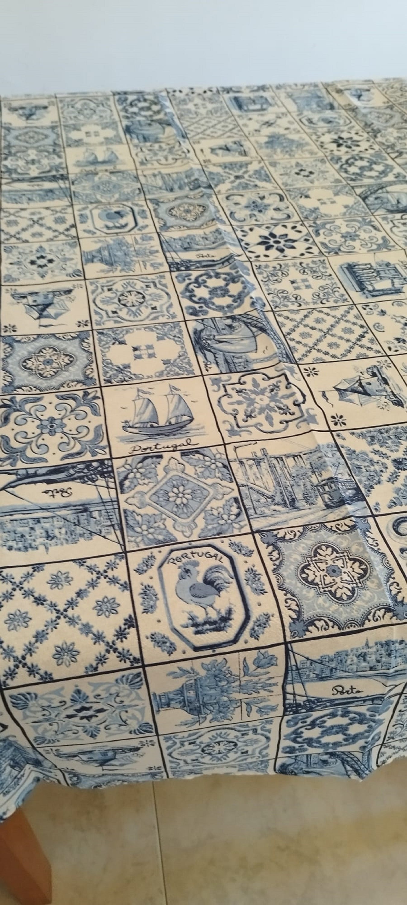 Portuguese Traditional Table Cloth, 150x200cm, Colourful Design Print ...