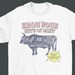 Know Your Cuts of Meat T-shirt (white/sport Grey) - Etsy