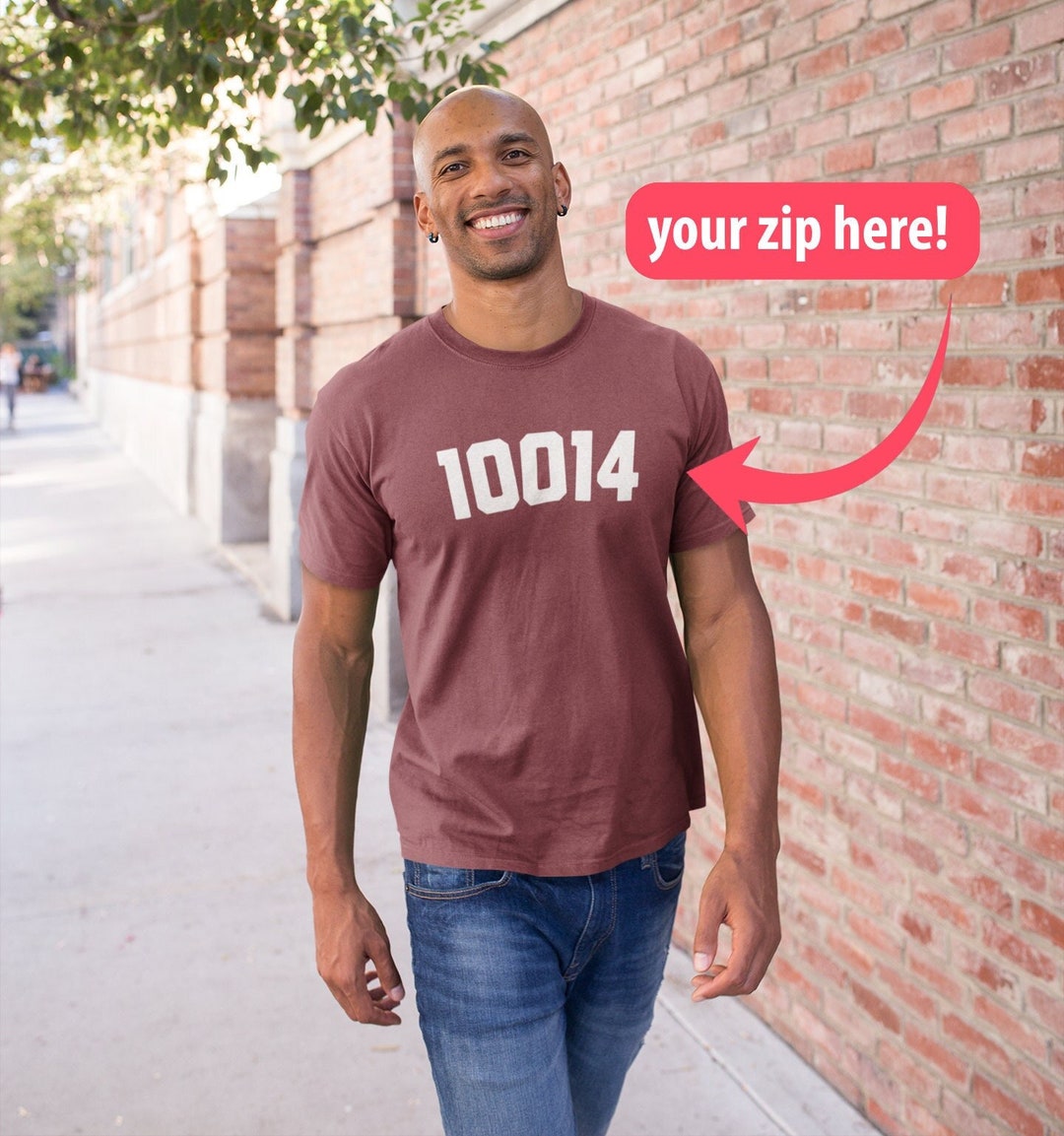 Custom Zip Code Tshirt Personalized Zip Code Tee Unisex - Etsy