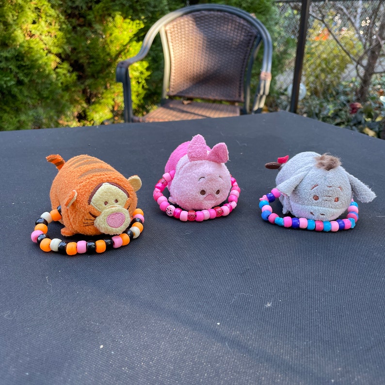 Disney Winnie the Pooh Tsum Tsum Kandi Bracelet Piglet Eyeore Tigger - Etsy