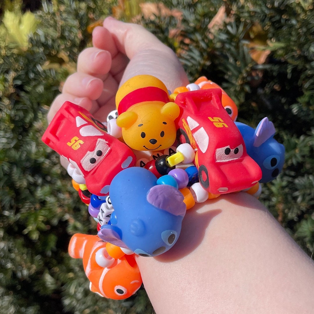 Disney Friends Squishy Kandi Bracelets | Lightning Mcqueen Cars Winnie ...