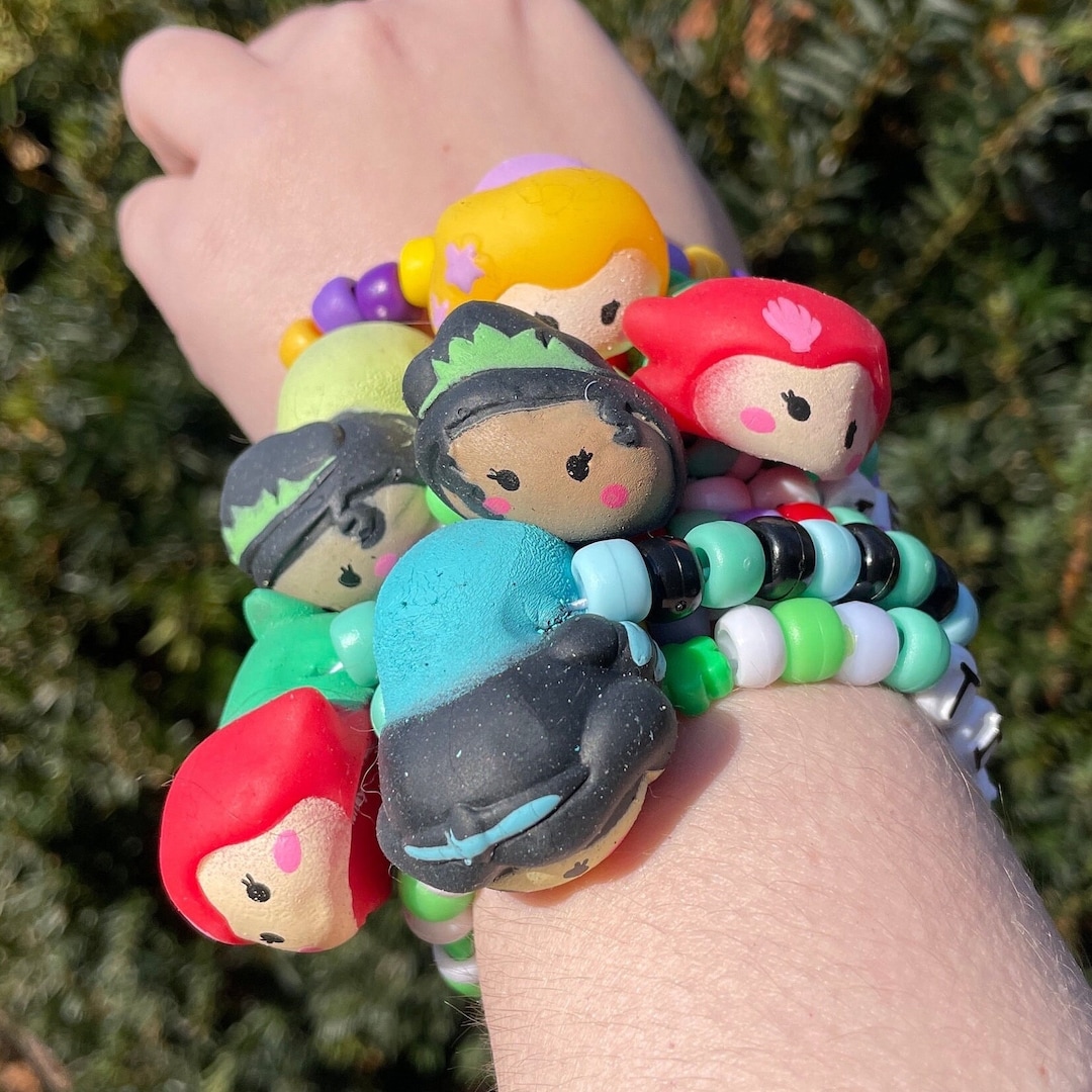 Disney Princess Squishy Kandi Bracelets | Little Mermaid Tangled ...