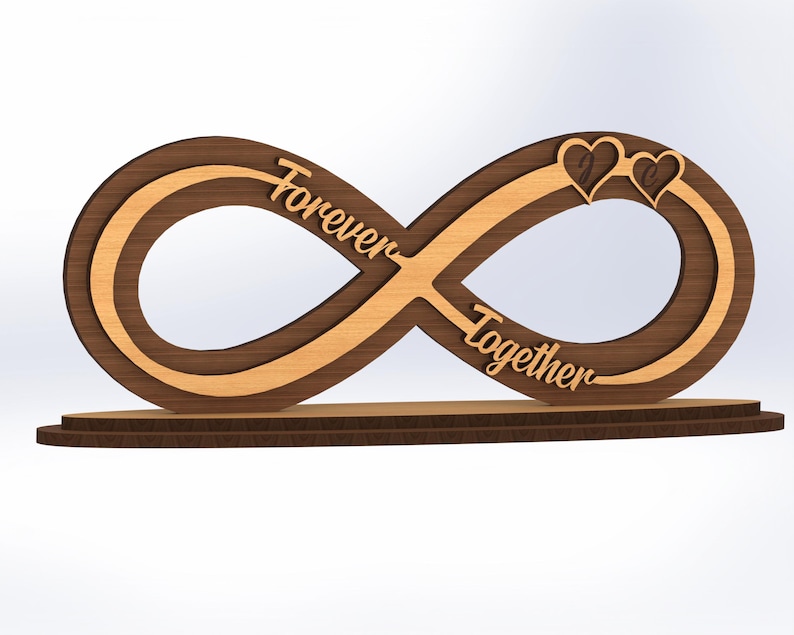 Laser Cut File Infinity Sign Wedding Valentine's Day Gift Love ...