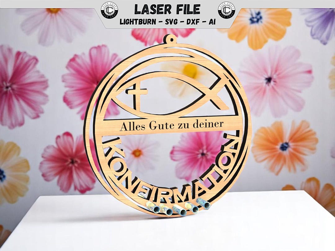 Confirmation Money Gift Laser File Confirmation Gift Laser Cut File ...