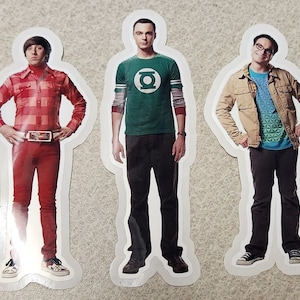 Large Big Bang Theory Stickers Sheldon Leonard Penny Raj Howard High ...