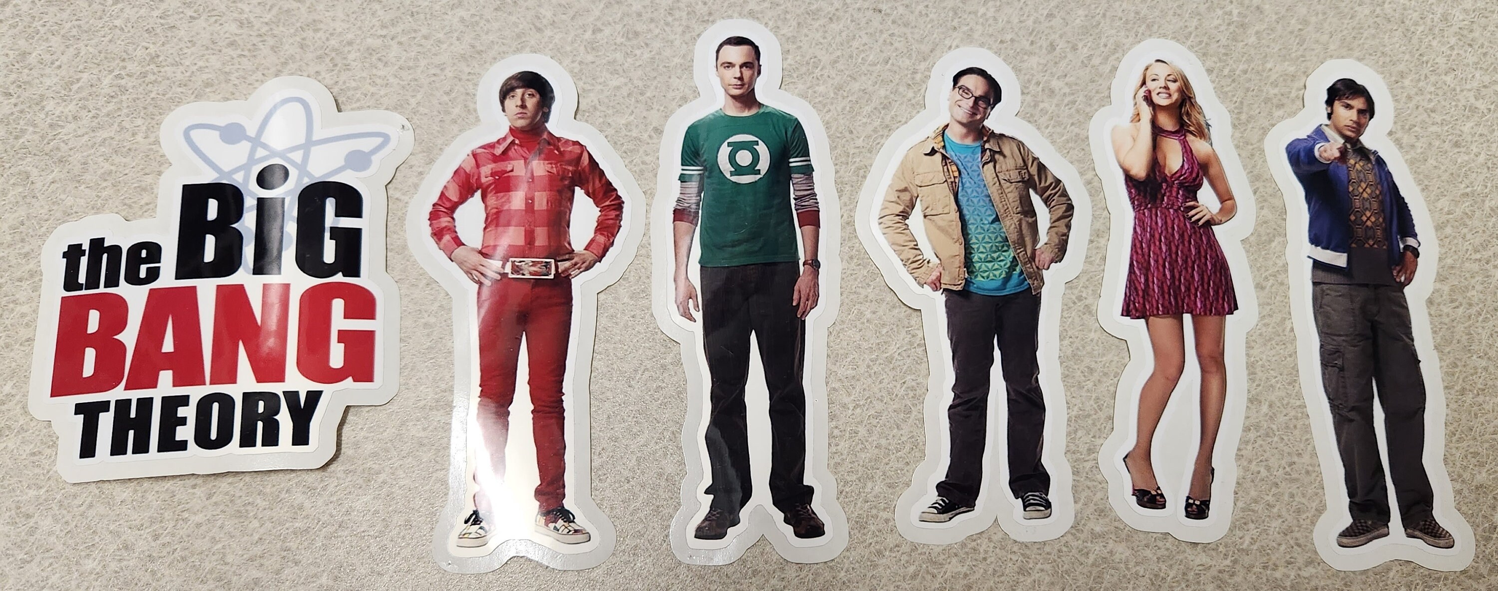 Large Big Bang Theory Stickers Sheldon Leonard Penny Raj Howard High ...