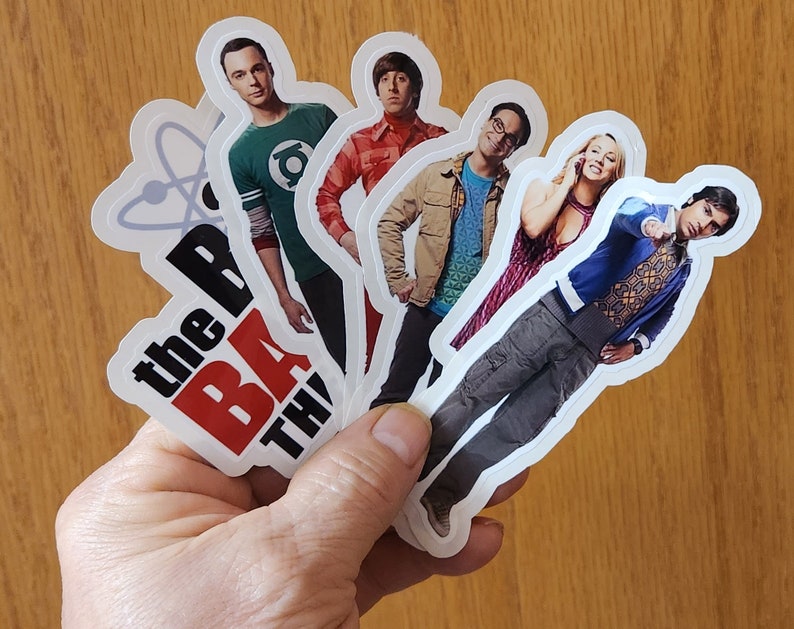 Large Big Bang Theory Stickers Sheldon Leonard Penny Raj Howard High ...
