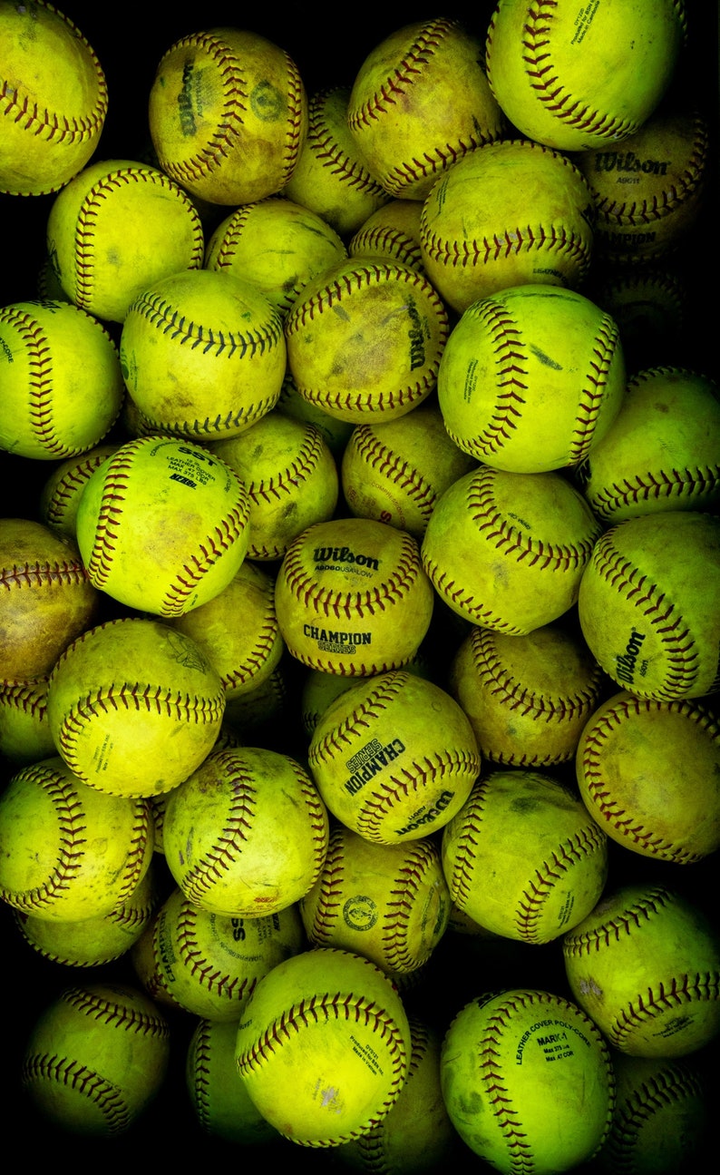 Softballs High Quality Poster Vivid Color CUSTOMIZABLE WITH 1 NAME - Etsy