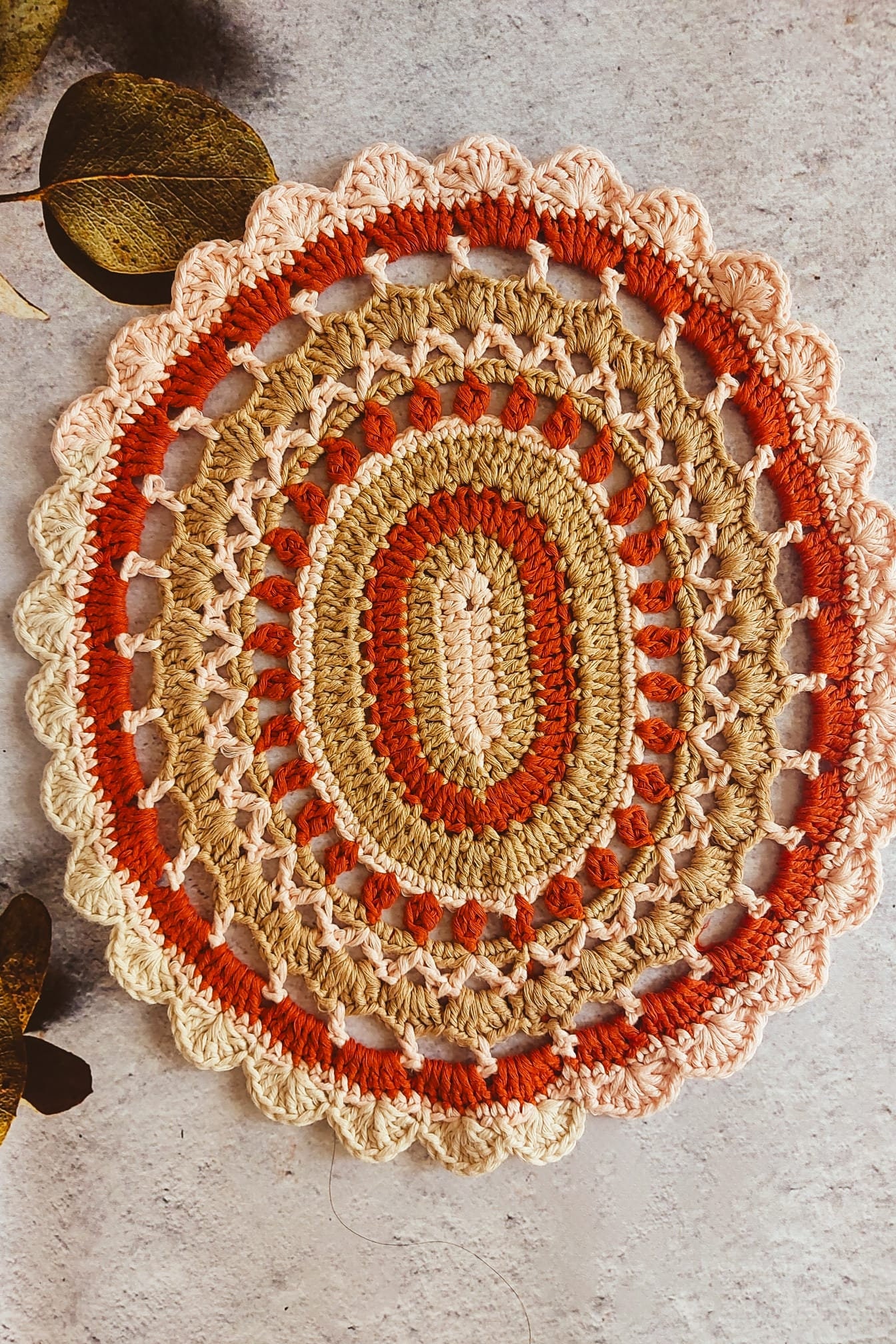 EASY CROCHET Oval Placemat Pattern - Knitted Designer for Pattern ...
