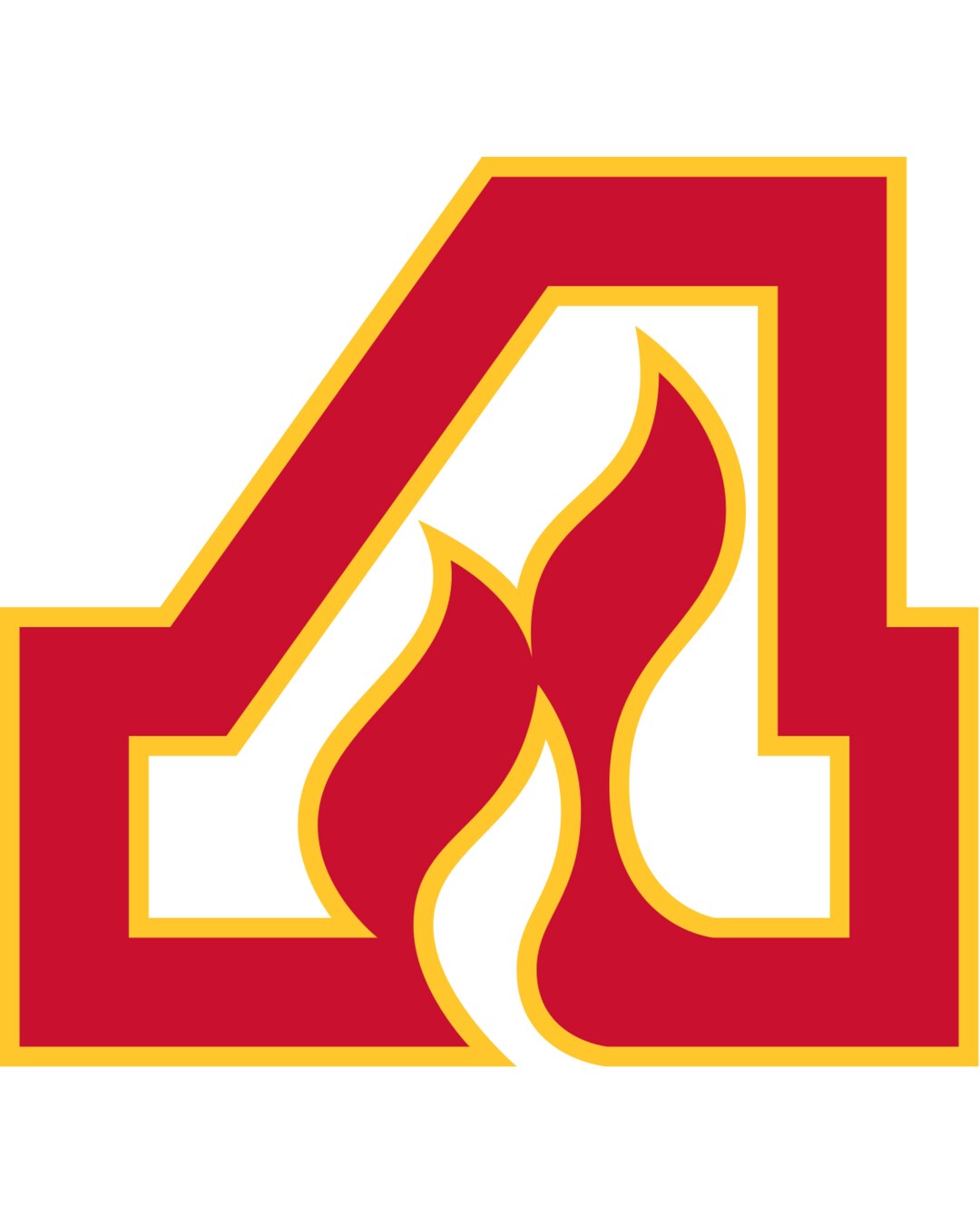 Classic Old Atlanta Flames Hockey Logo SVG, PNG, Eps Sublimation ...