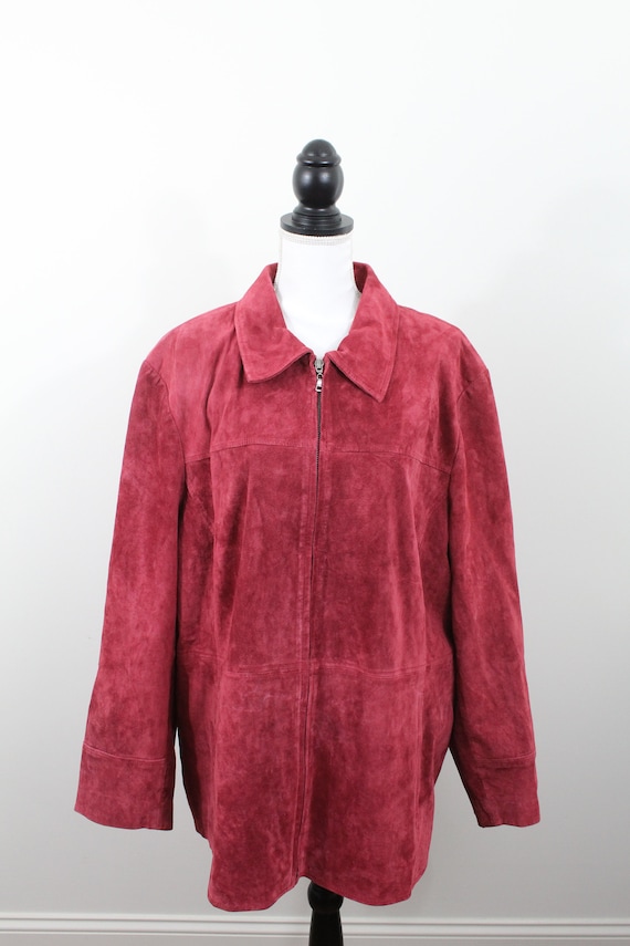 Women's Red Leather Jacket - Gem