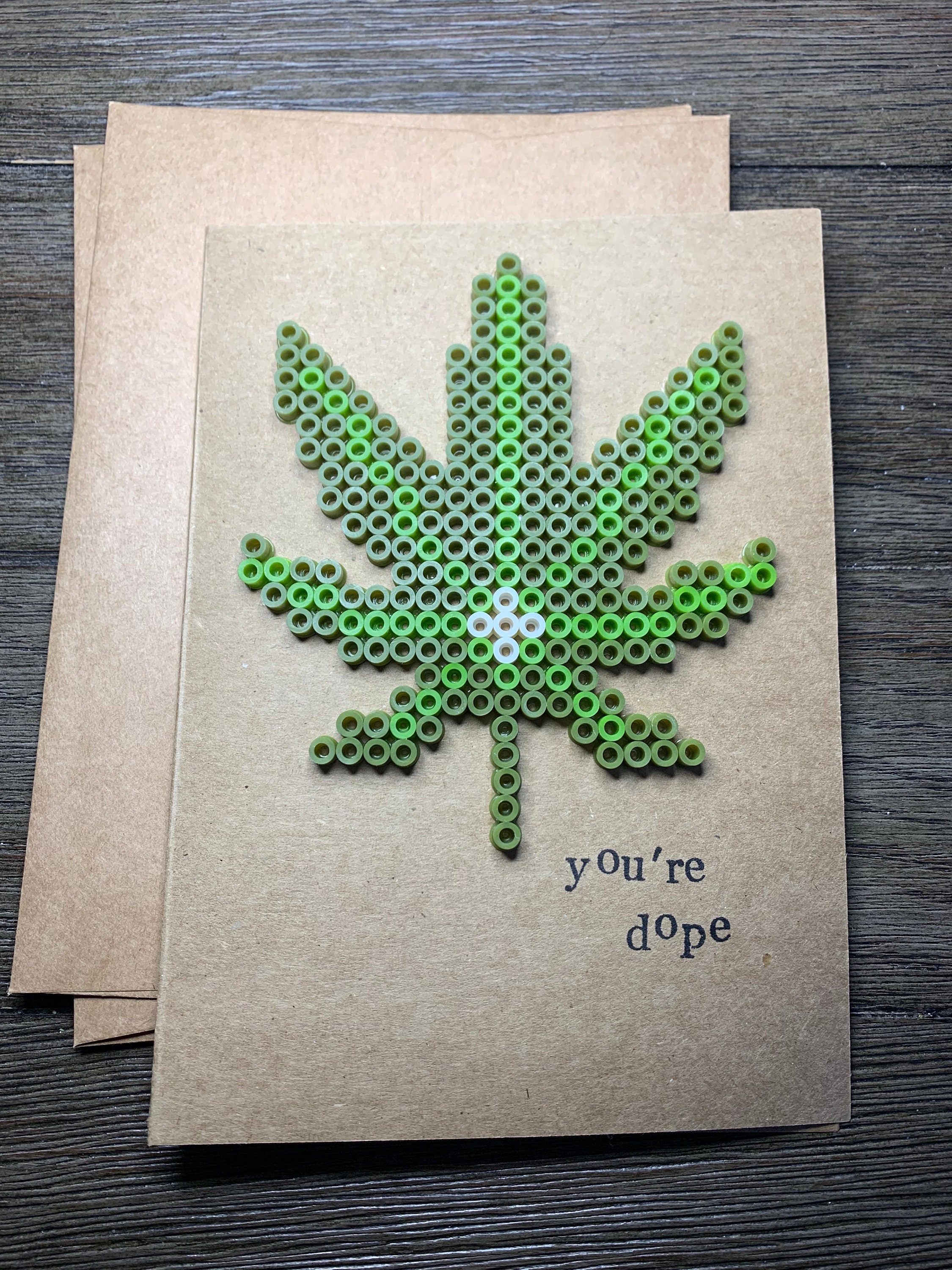 Pot Leaf Perler Pattern