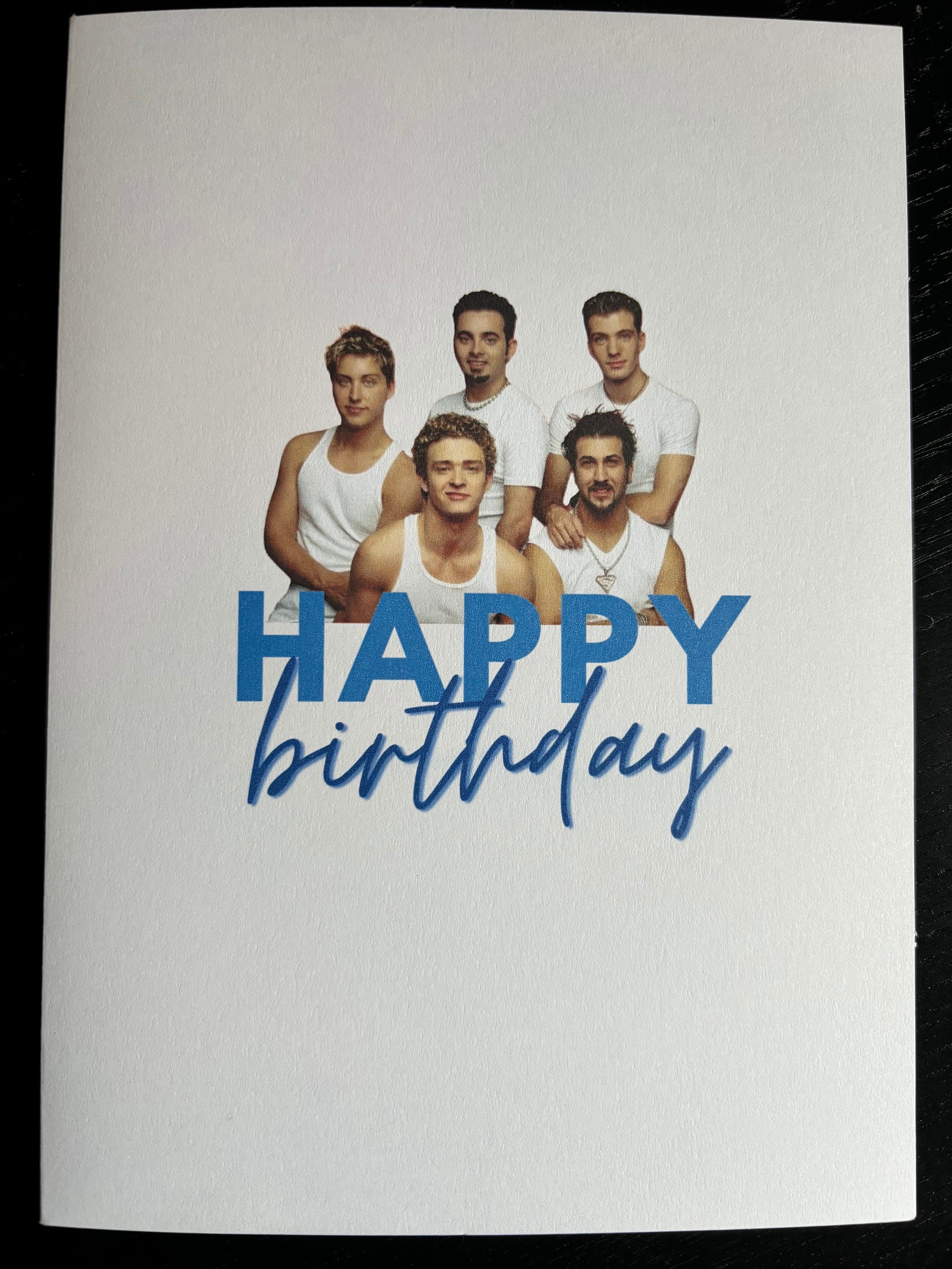 NSYNC Birthday Card Justin Timberlake Happy Birthday Card - Etsy