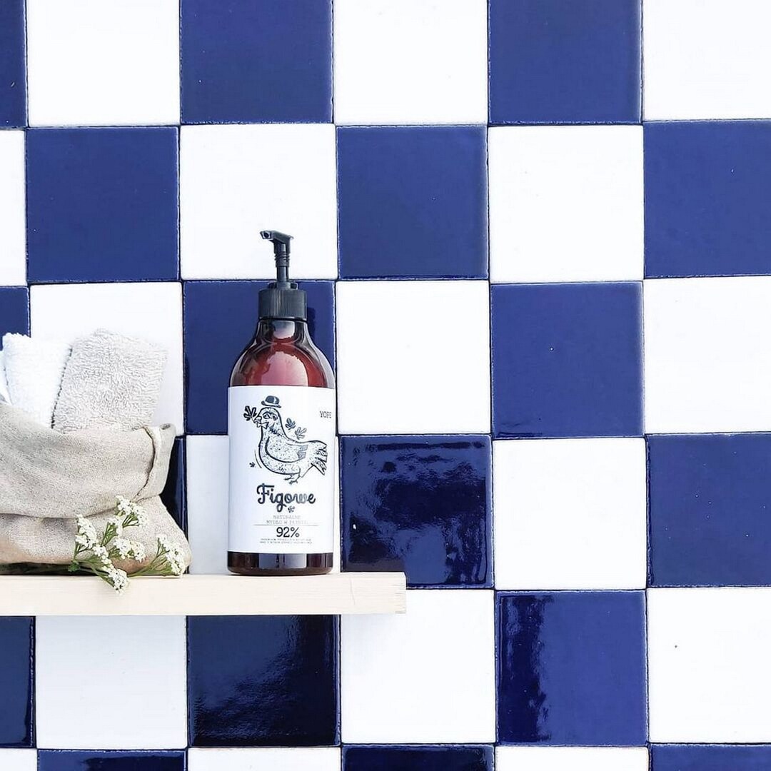 Classic Look - Navy Blue and White Chess Tiles - Set of 25 Tiles - Etsy