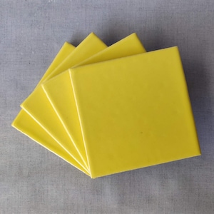 Light Yellow Square Tiles - Set of 25 Tiles - Etsy