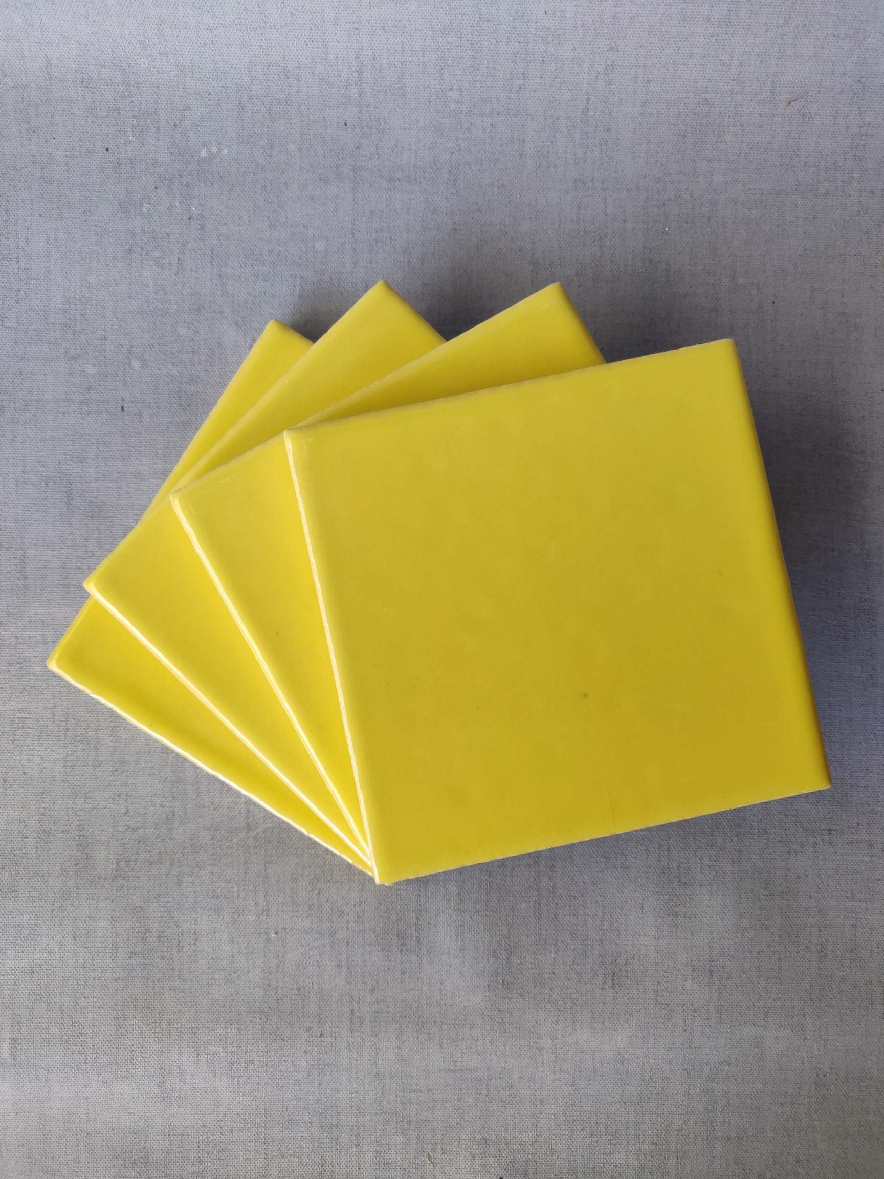 Light Yellow Square Tiles - Set of 25 Tiles - Etsy