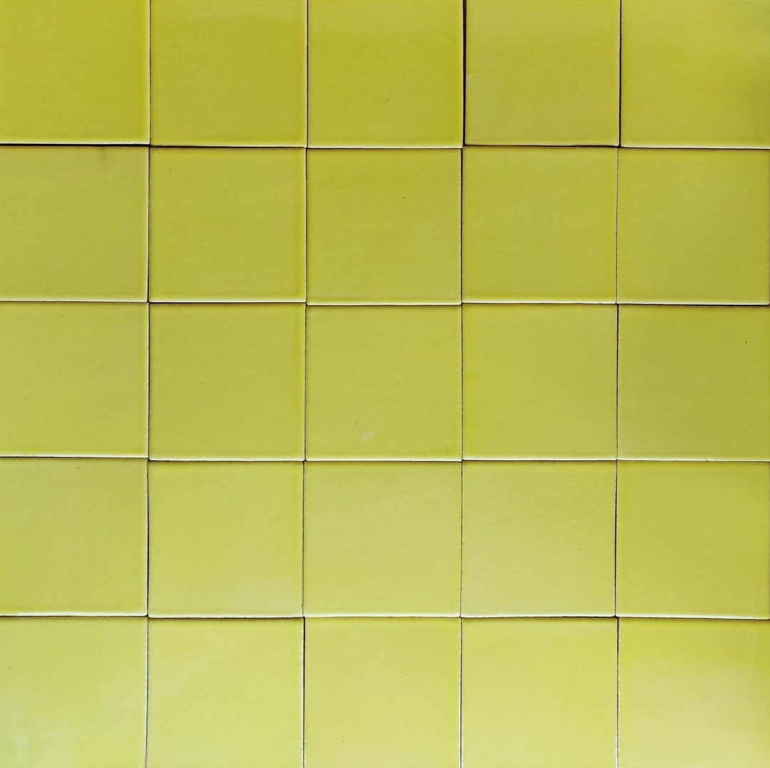 Light Yellow Square Tiles - Set of 25 Tiles - Etsy
