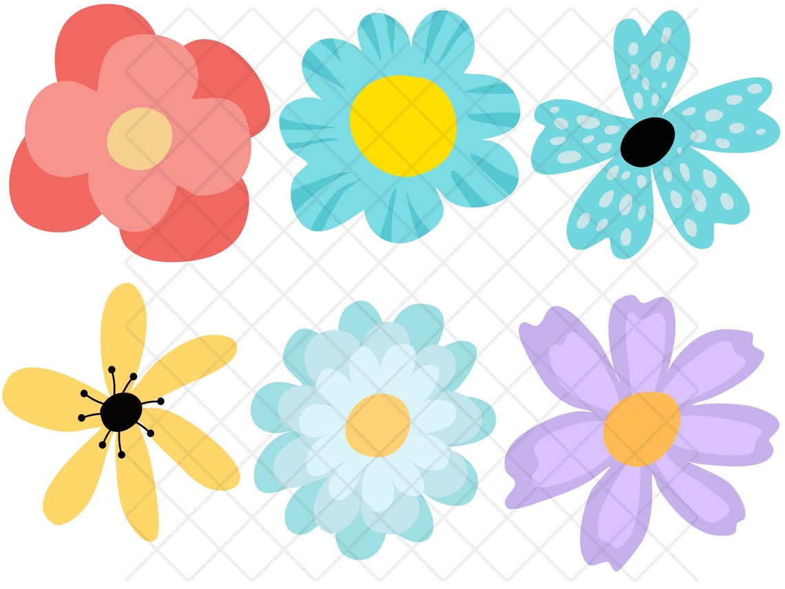 Flower SVG Bundle Flowers Svg Spring Flowers Designs for Shirts Flower ...