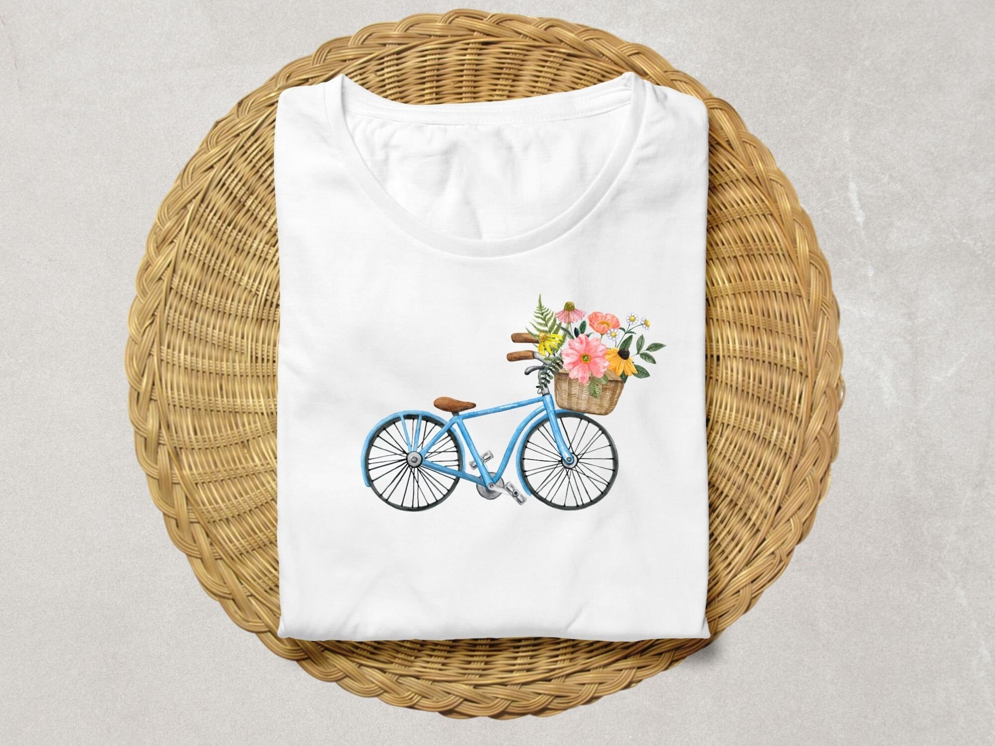Floral Bicycles Clipart Set| Flower in Cycle SVG| Flower SVG Cricut ...