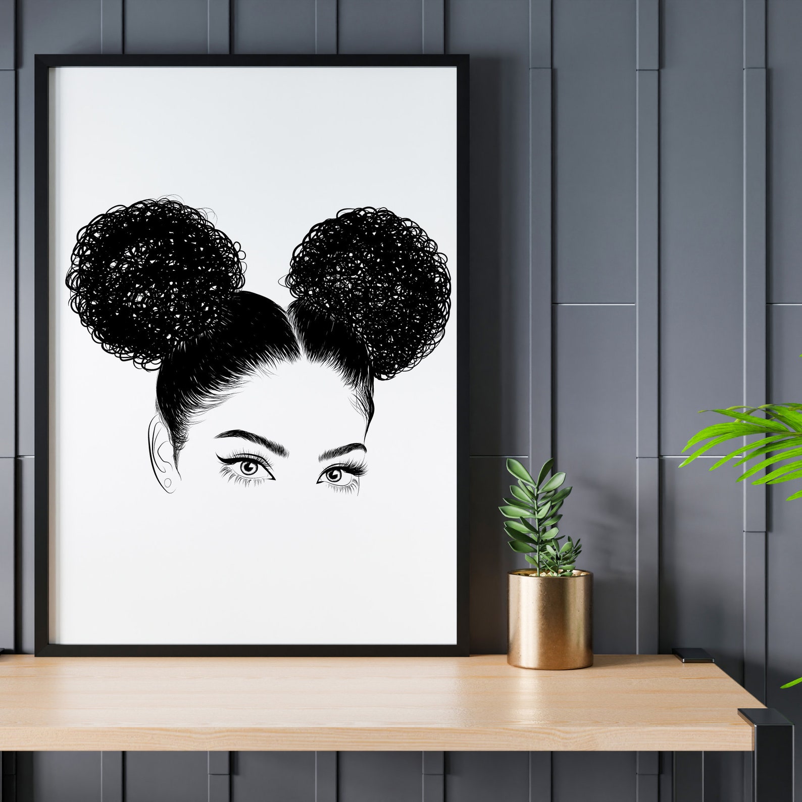 Afro Woman SVG Afro Girl Svg Afro Queen Svg Afro Lady Svg Curly Hair ...