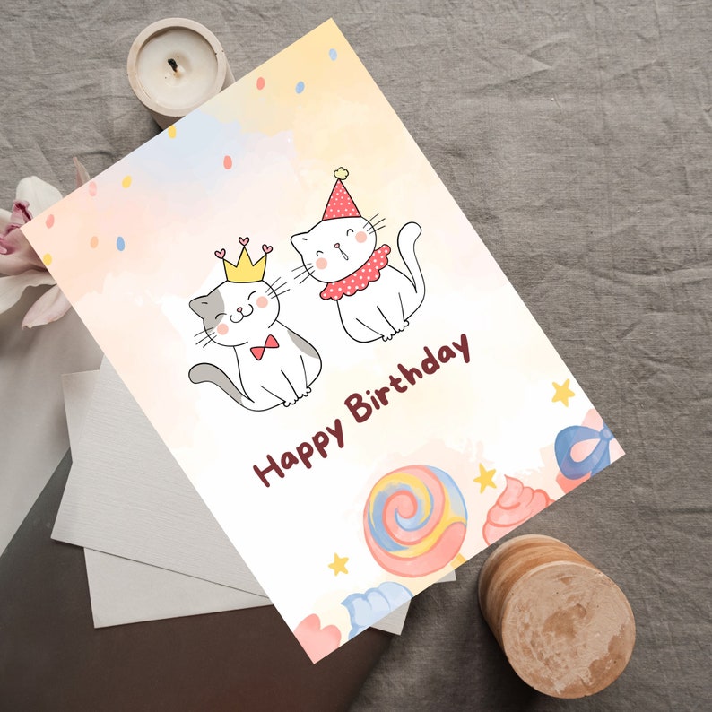 Happy Birthday Digital Printable Card Printable Card Digital Download ...
