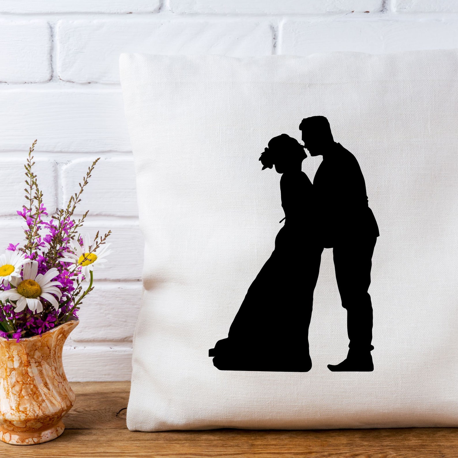 Wedding Couple Silhouettes SVG Wedding Svg Bundle Bride and Groom Svg ...