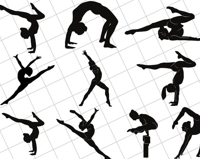 Gymnastics Svg, Gymnasts Svg, Gymnastics Sublimation, Digital File ...