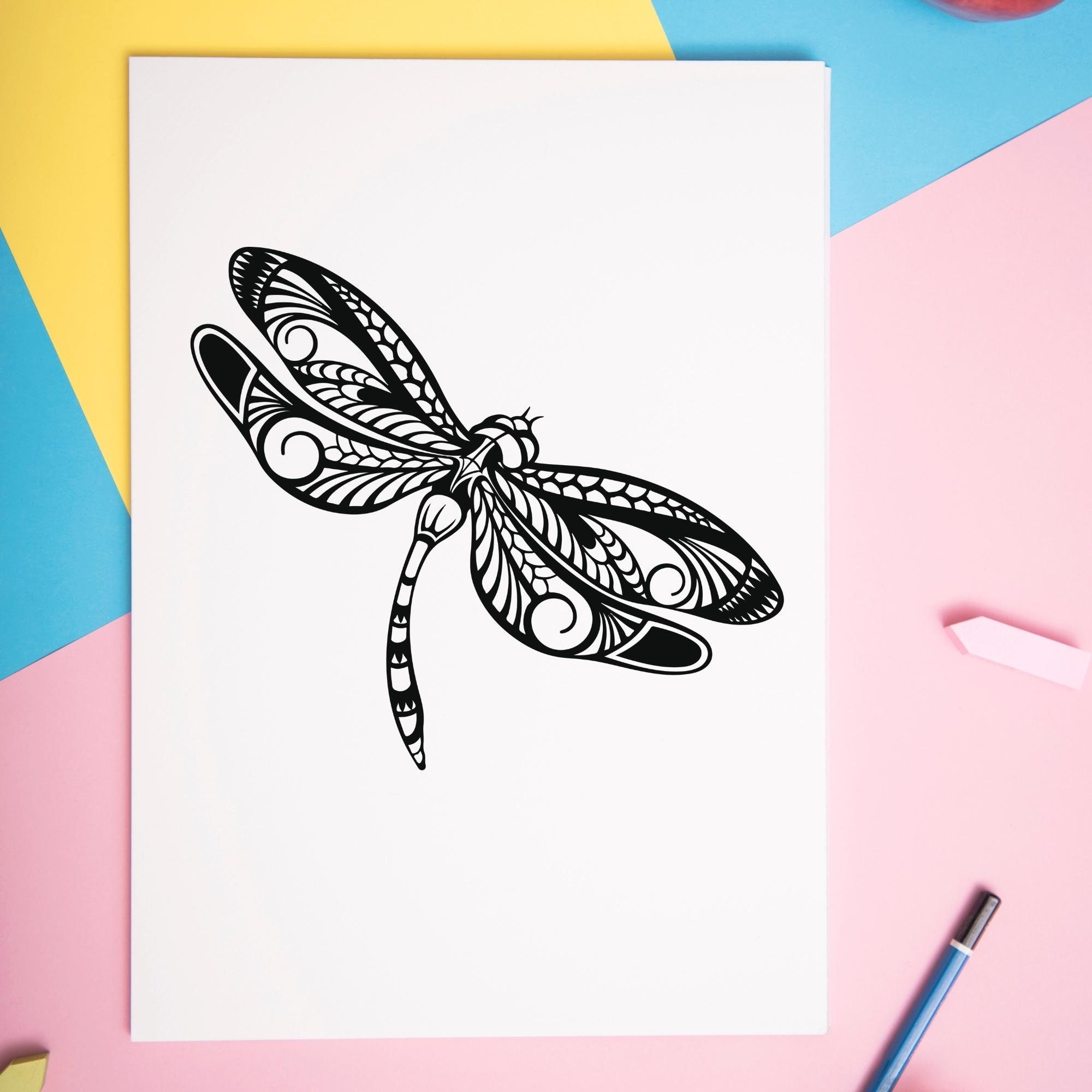 Dragonfly SVG Cricut File Dragonfly Cut File Dragonfly Silhouette ...