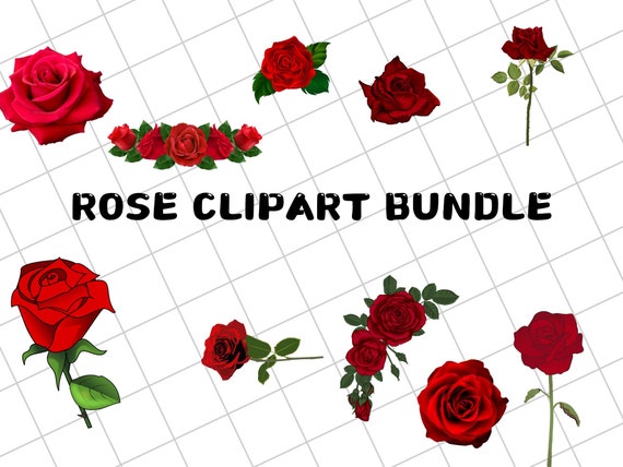 Red Rose Vine Clip Art