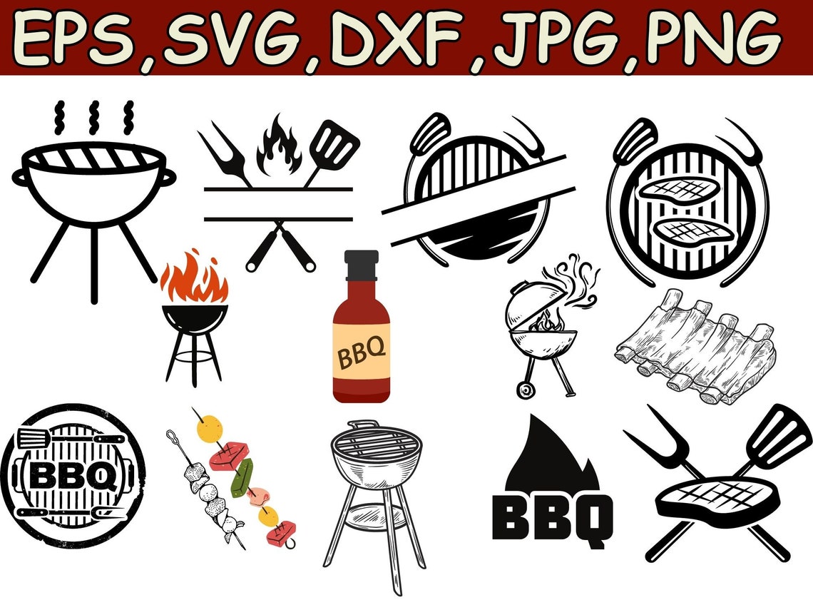 BBQ Svg BBQ Svg Files BBQ Svg Bundle Barbeque Svg Barbeque Clipart ...