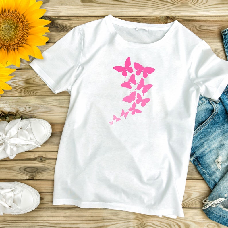 Flying Butterflies Svg Bundle Butterfly Silhouette Design Etsy